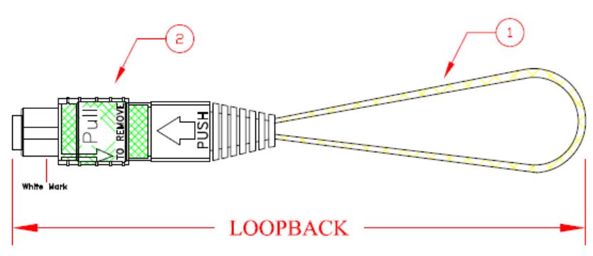 Loopback Singlemode - MTP Fiber Optic Assembly | QSFP MTP loopbacks